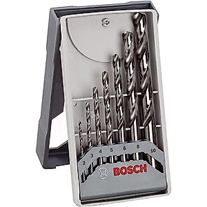 Bosch 2608589295 Metal Drill Bit-Set "Mini X-Line" Hss-G 7 Pcs