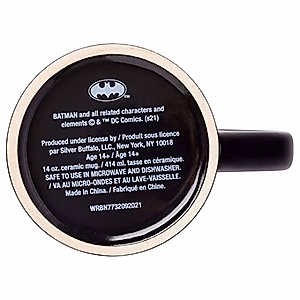 Silver Buffalo DC Comics Batman Comic Panel Ceramic Coffee Mug, 14 Ounces