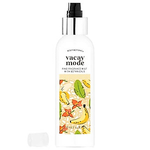 Vacay Mode Perfume Fine Fragrance Mist by Body Botanic 5 Fl Oz ~ with Botanicals and an Irresistible Blend of Ripe Banana, Juicy Mango and Creamy Caribbean Coconut and hints of Tropical Fruit