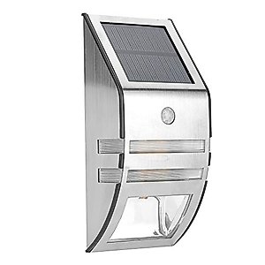 Solar Power LED PIR Motion Sensor Solar Powered Lights, Outdoor Waterproof Path Wall Lamp Home Garden Security Lamps for Driveway, Yard, Garden, Patio
