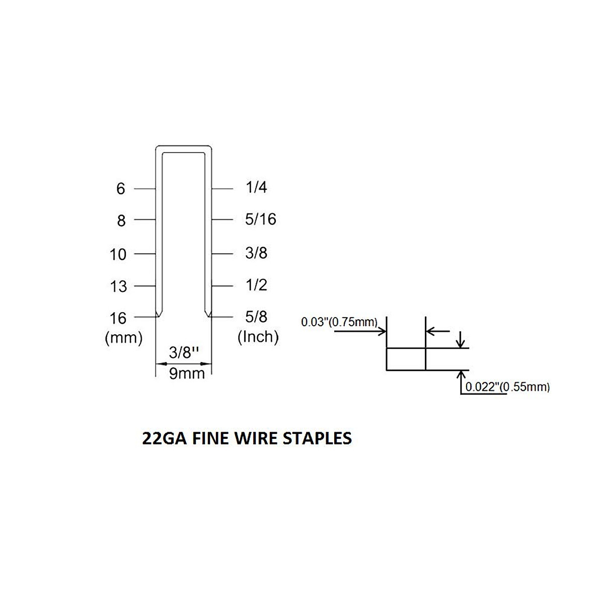 3PLUS H7116SP 22 Gauge 3/8-Inch Crown Pneumatic Upholstery Stapler for 71 Series Staples, 1/4-Inch to 5/8-Inch