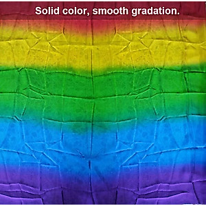 Nimiman Women 100% Real Silk Belly Dance Veils Dancing Hand Scarves Gradual Color Adult Size (Red)