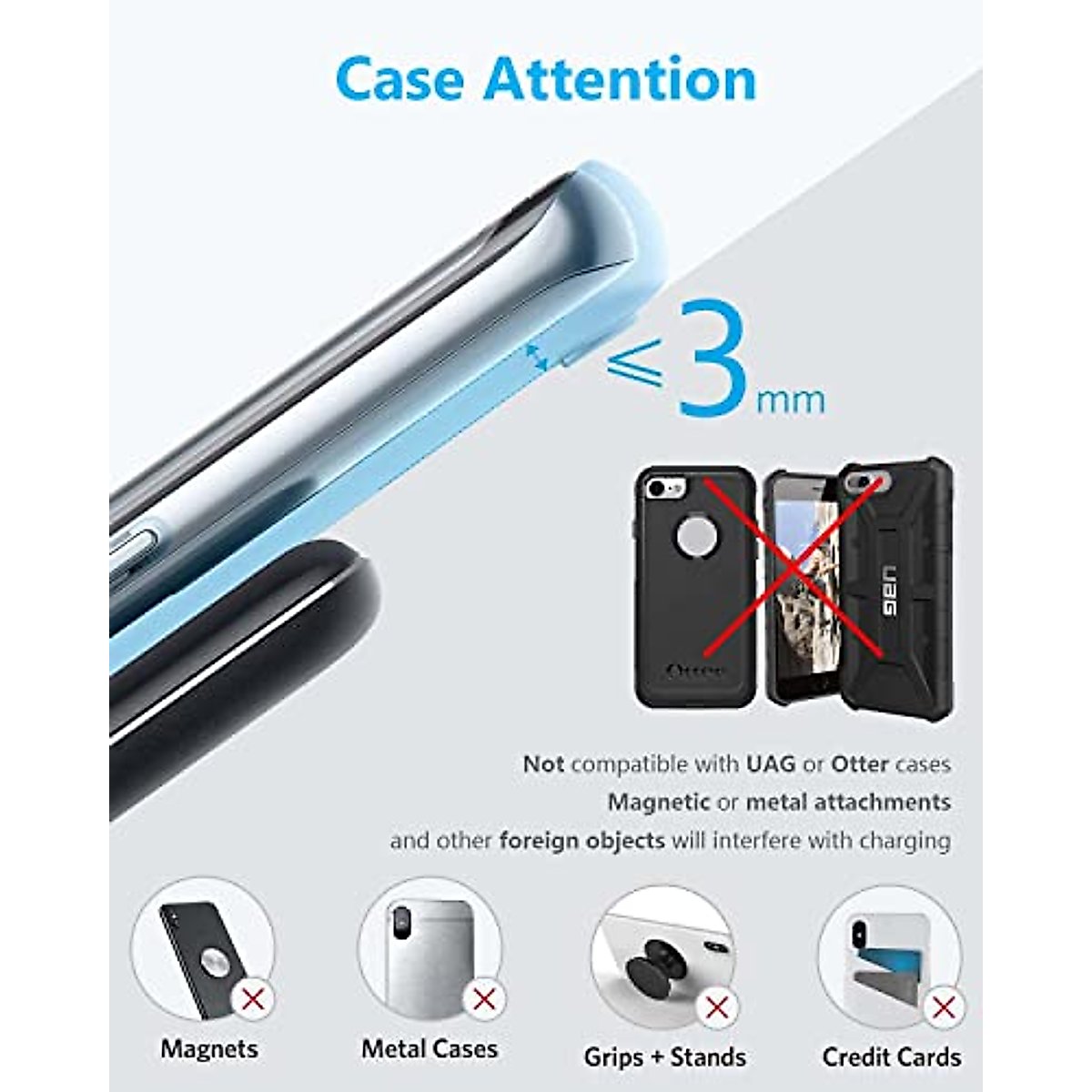 Wireless Charging Receiver Qi Charger Adapter for Moto E7 Plus LG G5 Galaxy A40 A41 A42 5G A60 A12 A11 A10e A01 A32 A31 A30 A22 A21s A21 A20e A20 A72 A71 A52 A51 A50 Samsung USB Type C Android Charge