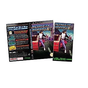 Retro City Rampage DX PS4 Video Game (Limited Gold Cover Variant #/3000) + PSP Bonus