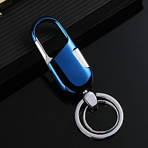 ASSCV Car Keys Keychain, Heavy Duty Keychains,Car Key Fob Accessory For Men and Women,With Elegant Metal Box (Blue)