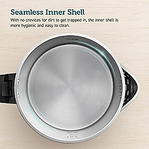 COSORI Electric Tea Kettles for Boiling Water, Stainless Steel Double Wall, 1.5L 1500W Hot Water Boiler with Automatic Shut Off & Boil-Dry Protection, BPA Free, Silver