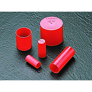 Caplugs SC-428 SC Series – Plastic Sleeve Cap for Tube Ends, 10 Pack, Red LD-PE, 1.375" W x 1.50" L Threaded and Non-Threaded Tubing, Rods, Masking, Painting, Plating, Grit-Blasting (Z428Q2)