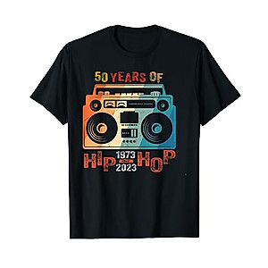 50 Years Hip Hop Vinyl Retro 50th Anniversary Celebration T-Shirt