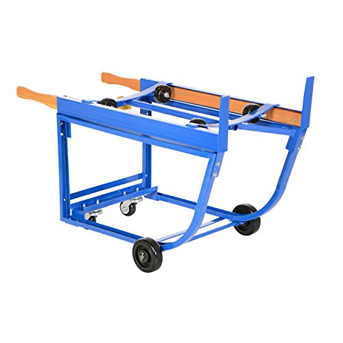 Vestil RDC-1000-5PO Deluxe Rotating Drum Cart with Polyolefin Wheel, Steel, 1000 lbs Capacity