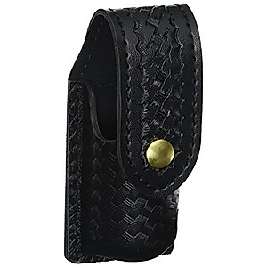 Safariland Duty Gear Bianchi 38-4-4B: Mace Holdertop Flap, Basket Weave, Black