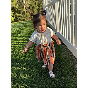 Infant Baby Girls Dress Summer Kids Casual Party A-Line Dresses (9-12 Months)