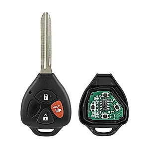 Vailikey Remote Key Fob Replacement for Toyota 4Runner 2010-2019/Rav4 2010-2012/Scion XB 2012-2014 HYQ12BBY G Chip (Pack of 2)