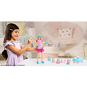 Barbie My First Barbie Accessories, Story Starter Pet Care Pack with Dog House, Puppy & Cat, Toys & Gifts for Little Kids, 13.5-inch Scale