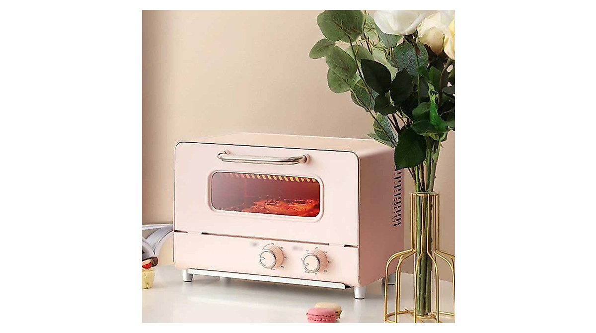 FZZDP Pink Electric Oven for Baking - Compact & Multifunctional