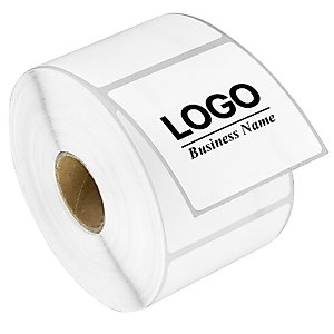 2" x 2" Square Direct Thermal Label - Compatible with Rollo Label Printer & Zebra Desktop Printers – 1” Core, Multipurpose Candle QR Barcode Sticker, Adhesive & Perforated - 4 Rolls, 750/Roll