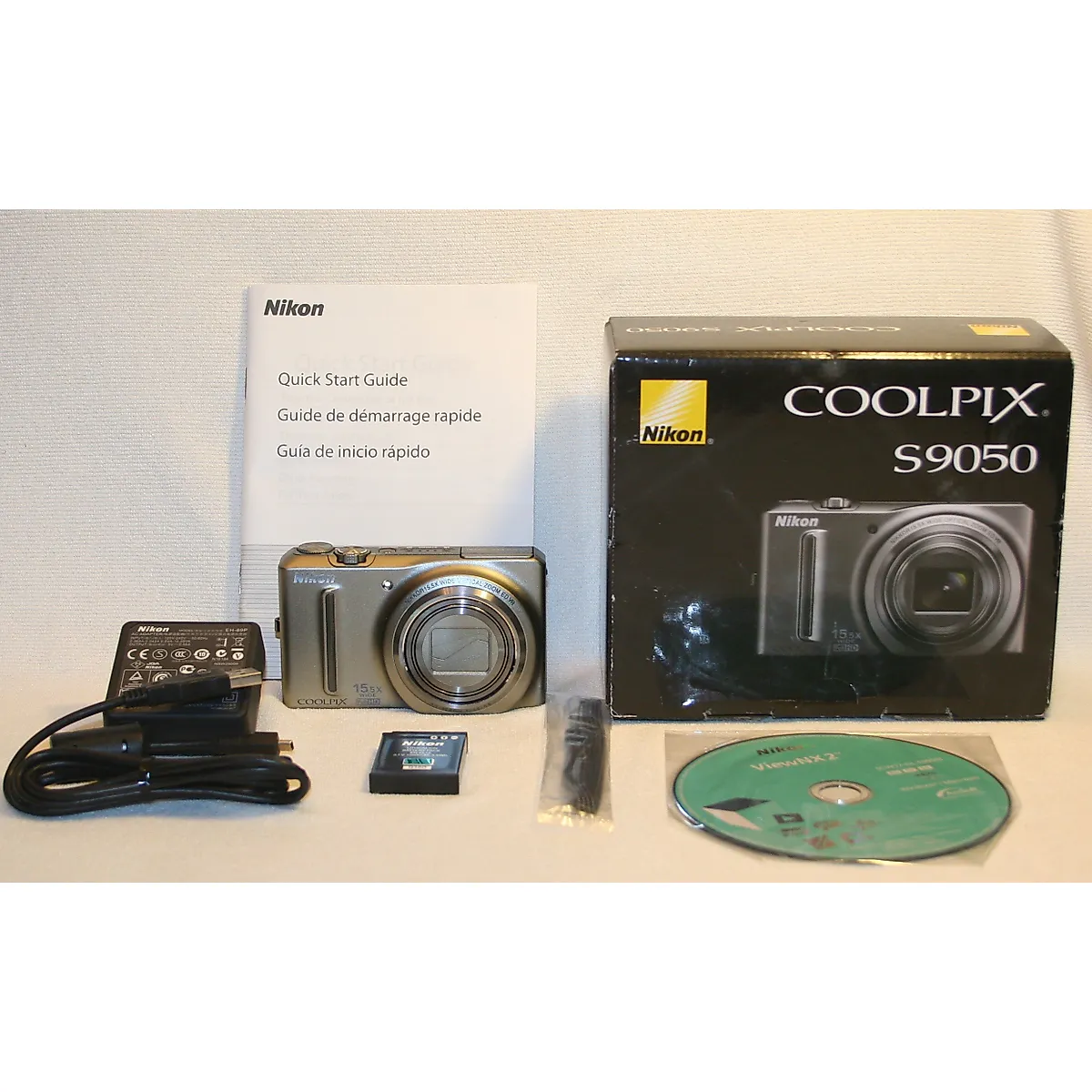 Nikon Coolpix S9050 Digital Camera (Silver)