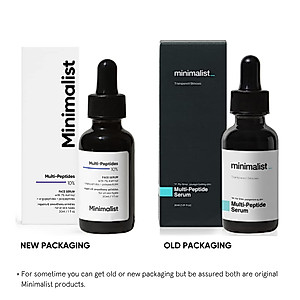 Minimalist Multi Peptide Night Face Serum for Anti Aging with Collagen Boosting | Reduces Wrinkles | Hydrating Serum With 7% Matrixyl 3000 & 3% Bio-Placenta | For Women & Men | 1 Fl Oz / 30 ml