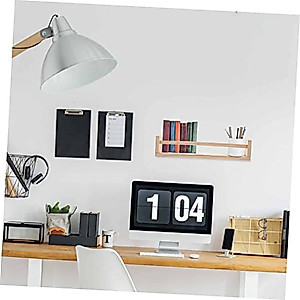 LIFKICH 1set Wooden Shelf Multi-Function Wall Shelf Bathroom Floating Shelves Wall Hanging Rack Modern Floating Wall Floating Shelf Hanging Wall Shelves Wall Towel Rack Shelf Decor Khaki