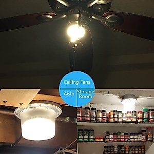 DAILY HIOO GU24 LED Light Bulb, Ultra Mini Squat GU24 Puck Lights, 10W(75W Equivalent), Dimmable, 1100LM, 5000K, ETL Listed, Low Profile Mls13gus Replace. (1, 5000K)