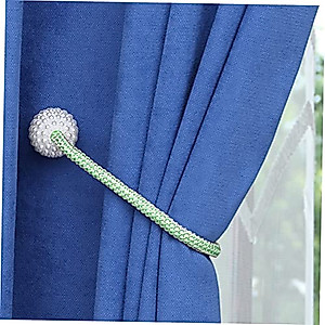 BESPORTBLE 2 Pcs Drapery tie Backs Window tiebacks Shower Curtain tie Backs Rope Curtain holdbacks Window Treatments Curtains Curtain tiebacks Curtain Rope tie Backs Magnet Fasteners