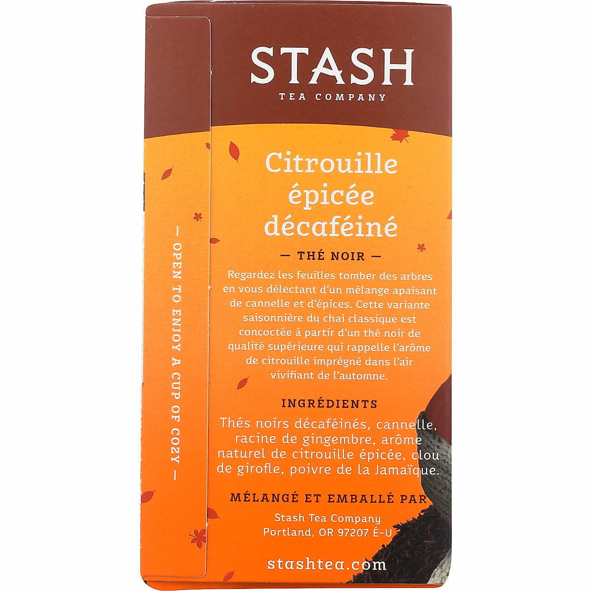 Decaffeinated Tea-Pumpkin Spice - 18 - Bag