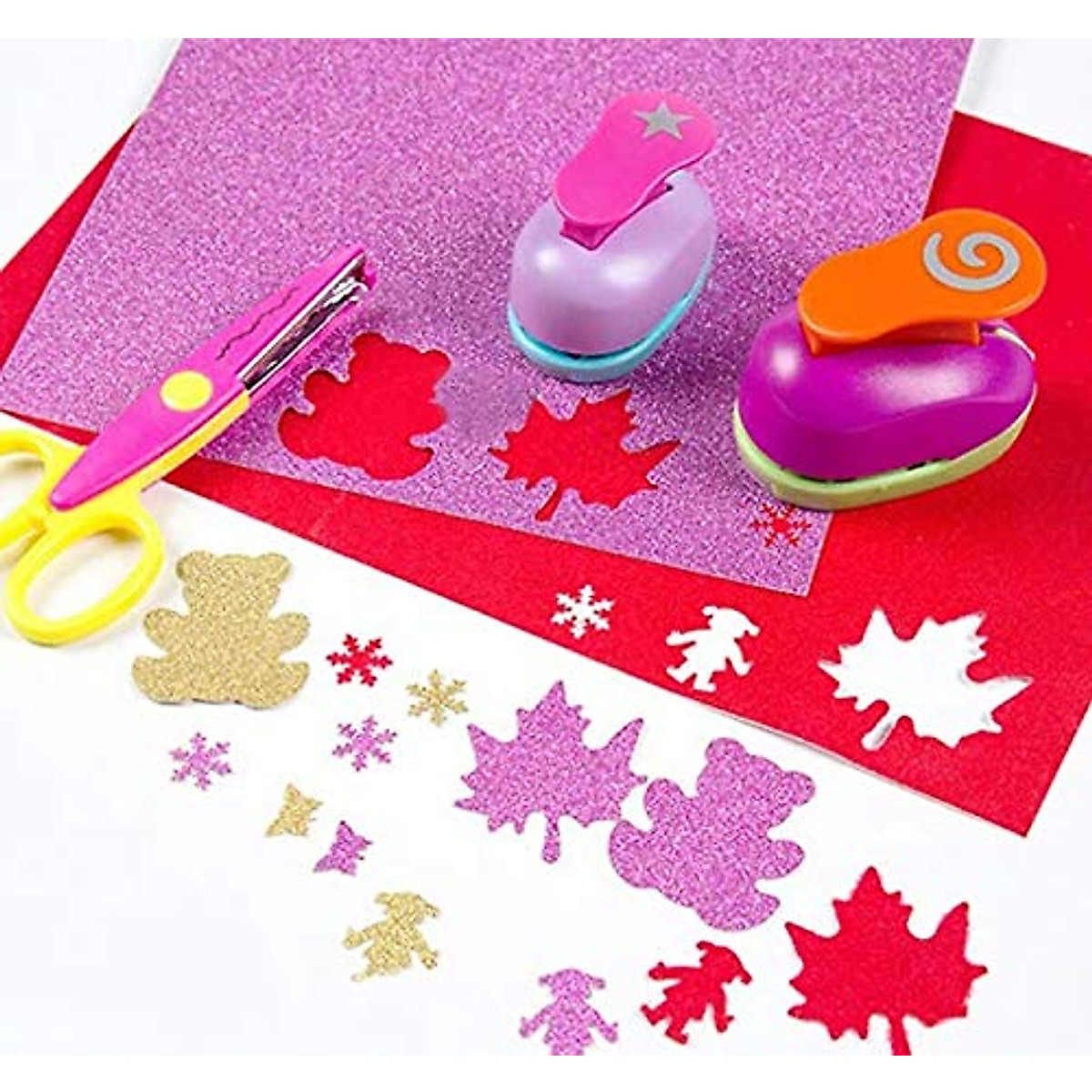 YZH Crafts Glitter Cardstock Paper,No-Shed Shimmer Glitter Paper,10 Sheets, DIY Party Deco, 8 Inch X 12 Inch, A4 Size (Gold)