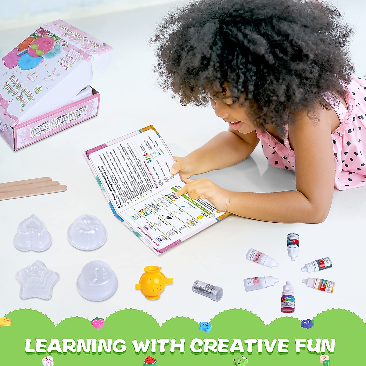 Crafts for Girls Ages 8-12, 2 in 1 Soap Making Science Kit for Girls & Boys, Great Educational STEM DIY Craft Activity Gift for 6-8 8-12 Year Old Girls & Boys