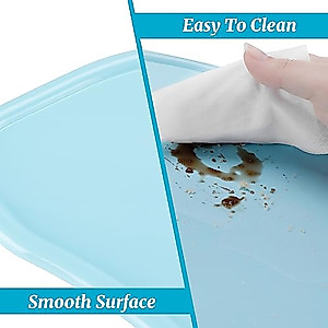 Gnegni Seat Tray Attachment Accessory Compatible with Bumbo Floor Seat, Smooth Tray Surface Easily Attaches to Baby Bumbo Seat Lite for Baby Feeding and Playing, Easy to Clean & Install-Blue