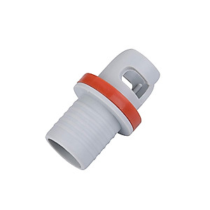 Omter Inflatable Boat Foot Pump Halkey-Roberts HR Hose Adapter H-R Valve Adapter (White Red)