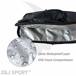 Z&J SPORT Dragon Boat Paddle Bag with Seat Net Pocket Large Capacity Waterproof Inner Layer