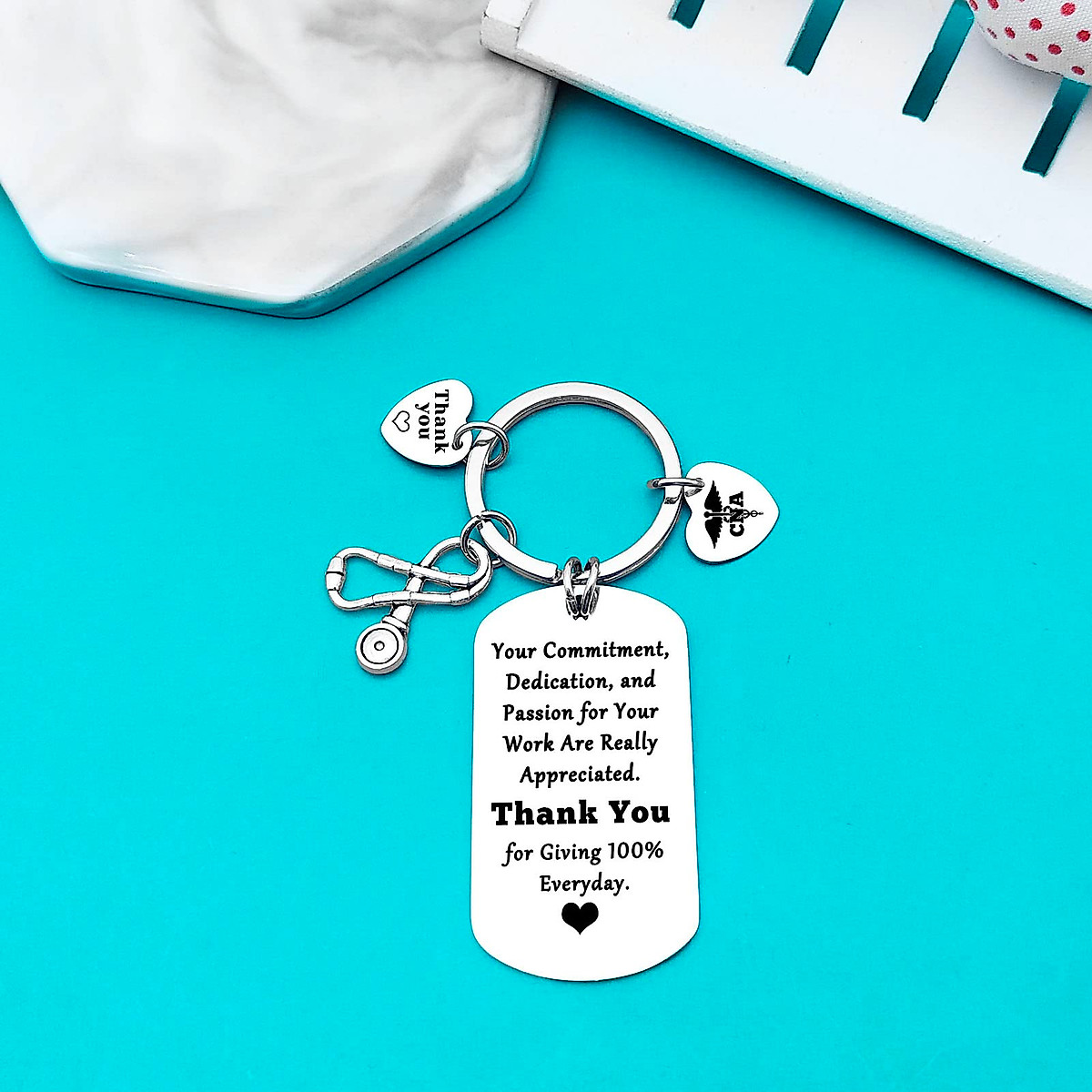 Xiahuyu CNA Gifts Keychain Certified Nursing Assistant Gifts CNA Employee Appreciation Gifts CNA Week Gifts Christmas Birthday Leaving Retirement Thank You Gifts for CNA Nurse