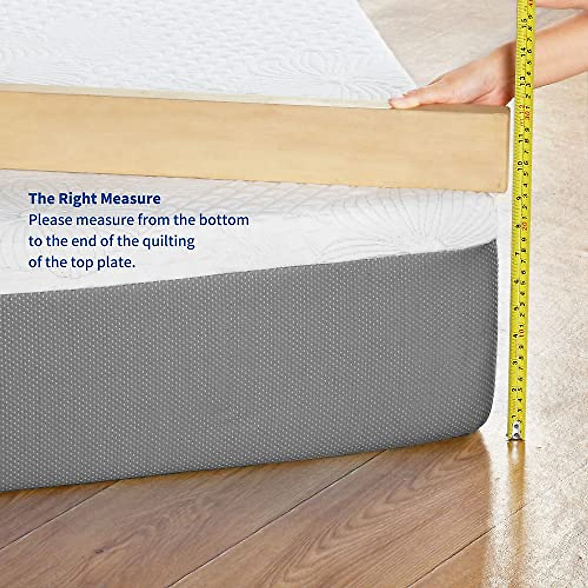 Olee Sleep 9 Inch Ventilated Gel Infused Memory Foam Mattress, CertiPUR-US® Certified, Gray, Full