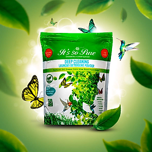 It’s So Pure Eco Friendly Washing Detergent – Skin Friendly Scented Laundry Soda to Remove Stubborn Stains – Best Fragrance HE Washing Powder (Romantic Breeze, 100 Loads)