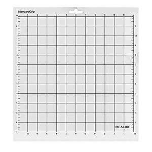 REALIKE 12x12 StandardGrip Cutting Mat for Cricut Explore One/Air/Air 2/Maker(3 Mats), Gridded Adhesive Non-Slip Cut Mat for Crafts, Quilting, Sewing and All Arts