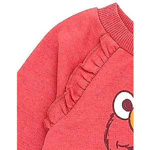 Sesame Street Elmo Infant Baby Girls French Terry Dress Red 24 Months