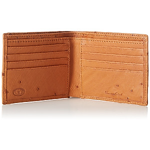 Torino Leather Co. Mens Ostrich Wallet Saddle One Size One Size