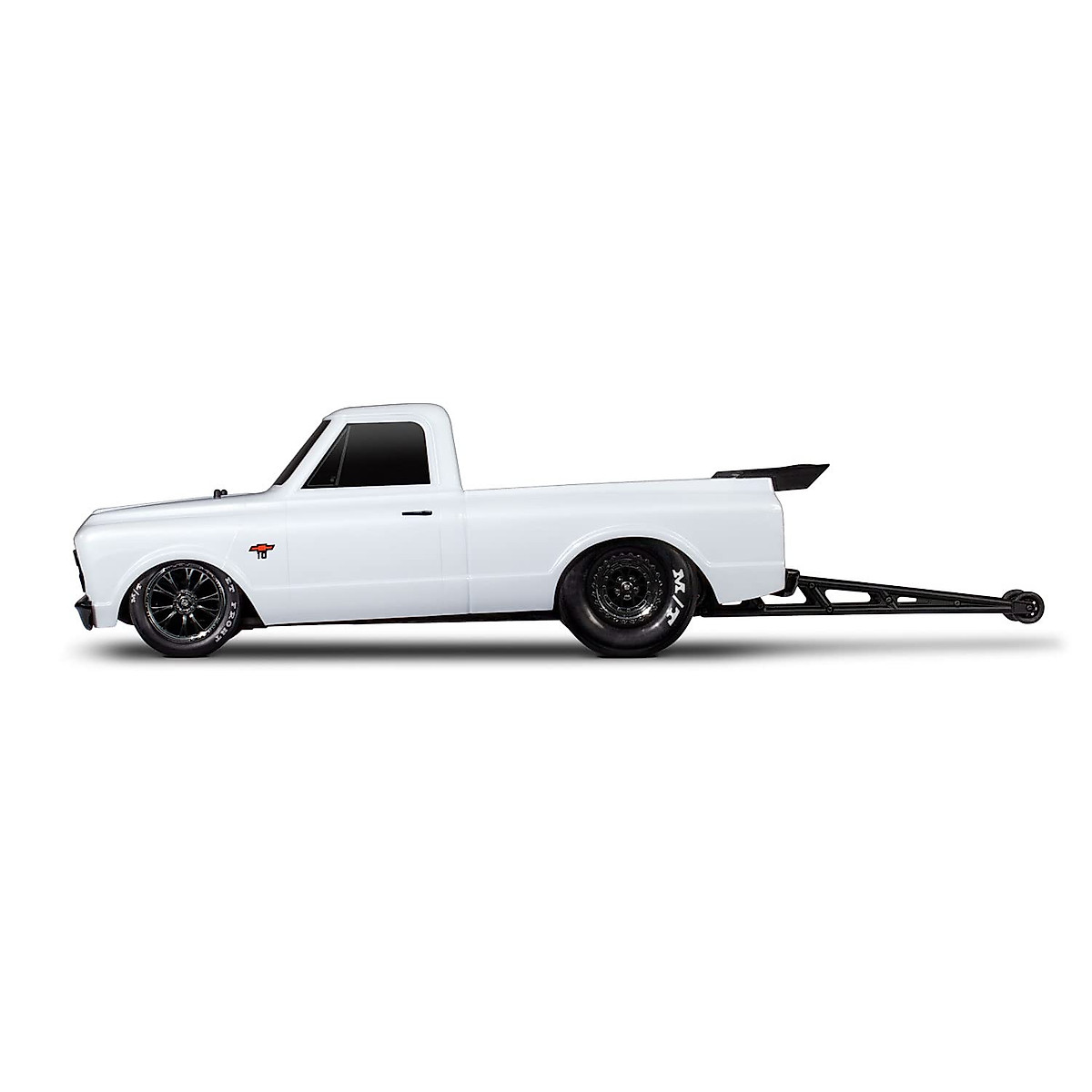 Traxxas 1/10 Scale Drag Slash, White, Fully Assembled, Ready-to-Race® with TQi™ 2.4GHz Radio System, Stability Management®, and Velineon Brushless Power System
