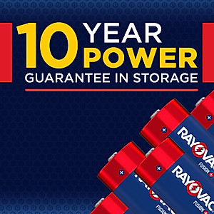 Rayovac Fusion C Batteries, Premium Alkaline C Cell Batteries (4 Battery Count)