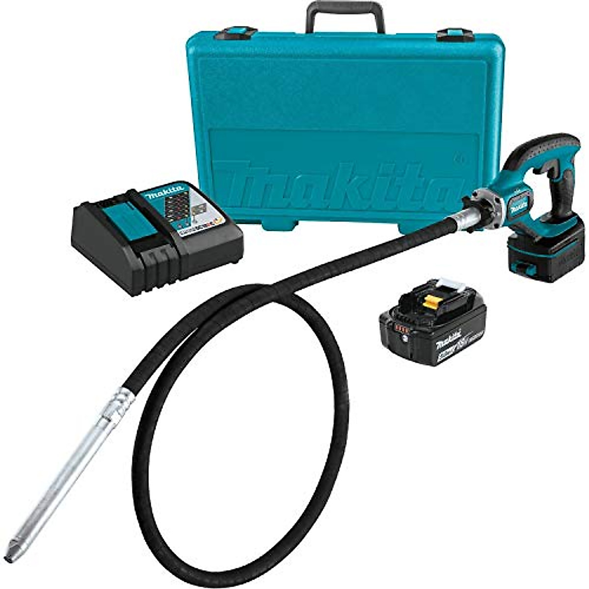 Makita XRV02T 18V LXT® Lithium-Ion Cordless 8' Concrete Vibrator Kit (5.0Ah)