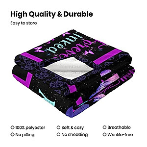 KJACGAD Birthday Gifts for Mom from Daughter, Mothers Day Mom Gifts from Daughters, Mom Birthday Gifts from Daughters, Best Mom Ever Gifts Throw Blankets 60"x 50"