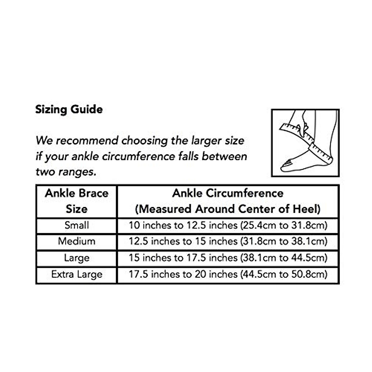 Amazon Brand - Solimo Ankle Brace, Medium, Black