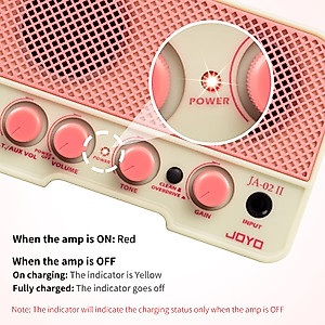 JOYO JA-02 II Small Practice Guitar Combo Amplifier and 2 Pcs Guitar Capo Bundle