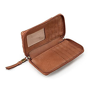 The Sak Silverlake N/S Smartphone Crossbody, Tobacco Floral Embossed