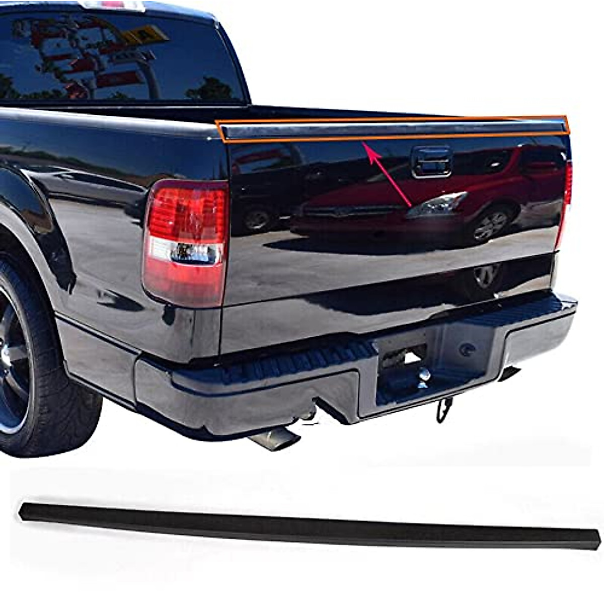 G-PLUS Tailgate Cap Molding Protector Top Cover Compatible for Ford 2004-2008 F150 Styleside models only/Lincoln Mark LT 2006-2008 Mark LT models only 63.3" Length