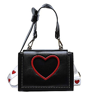 TENDYCOCO Simple Tote Bag Adjustable Bag Fashionable Trendy Universal Bag Black