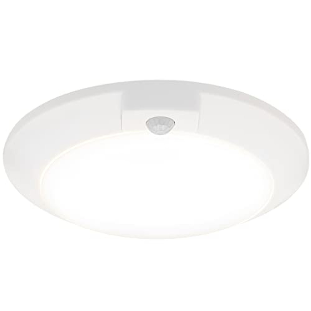 Maxxima 6 in. Round Motion Sensor LED Ceiling Mount Light Fixture - 3000K Warm White, 600 Lumens, Indoor Dome Light, Ideal for Closet, Hallway, or Kitchen Pantry Lighting