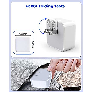 Apple USB C Charger, 40W Dual USB C Fast Wall Charger [MFi Certified] Super Quick Double Port iPhone Charger USB C Foldable Plug with USB C to Lightning Cable and USB C to USB C Cable for iPhone, iPad