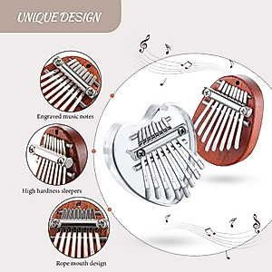 Yeshone 2 Sets Mini Kalimba 8 Key Thumb Piano Christmas Gift Sets for Kids Adults Beginners, Mini Finger Thumb Piano Finger Harp Adults Beginners Small Handheld Instrument