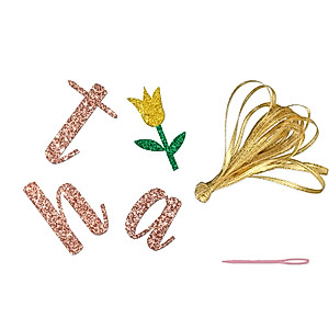 Rose Gold Glitter Mom Happy Birthday Banner - Mother's Birthday Party Decorations - Women's Birthday Party Supplies