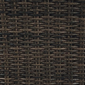 Signature Design by Ashley Brook Ranch Casual Weather Resistant Outdoor Lounge Chair with Cushion, Dark Brown & Beige